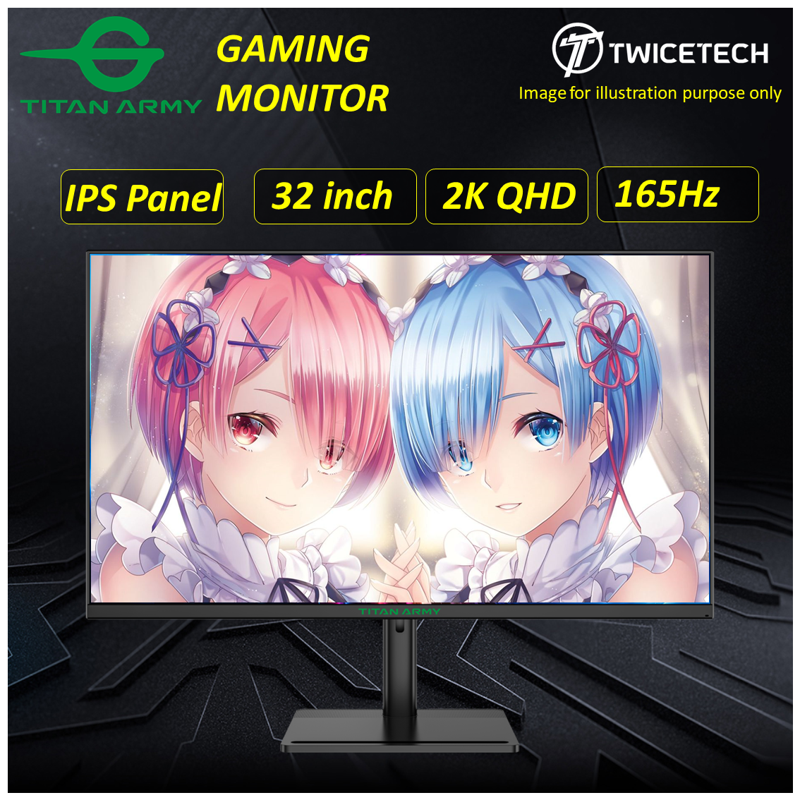 TITAN ARMY ”32” INCH QHD 165HZ MONITOR